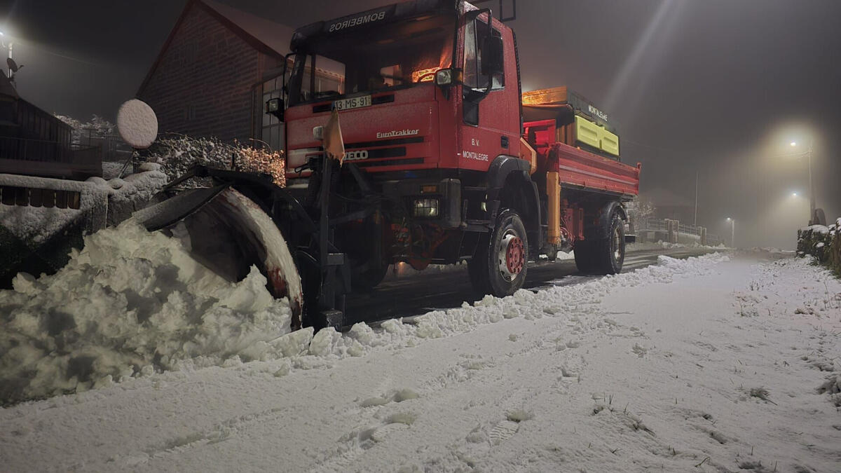 Manto branco de neve pinta o interior do país de Montalegre à Serra da ...