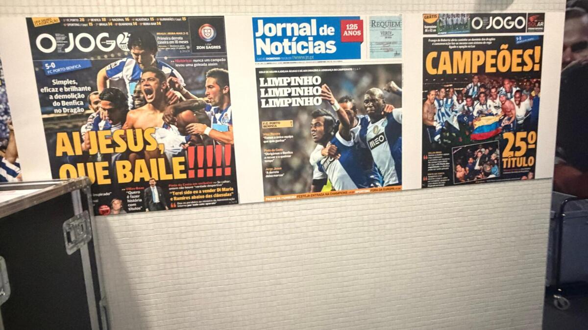 Sporting surpreendido com capas de jornais no balneário alusivas às ...