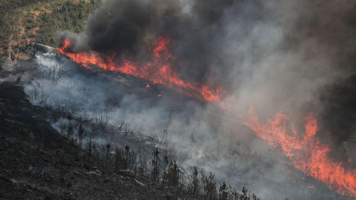 Santa Comba da Vilariça em Vila Flor cercada pelo fogo e sem bombeiros ...