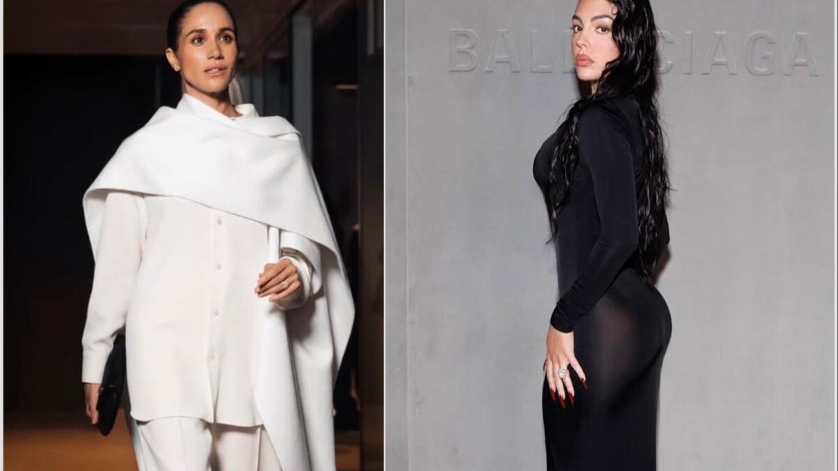 Georgina Rodríguez e Meghan Markle dividem atenções na primeira fila em ...