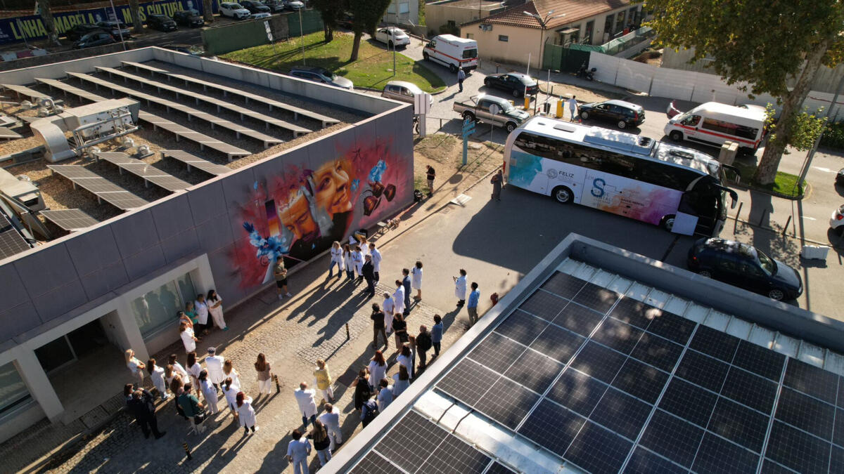 Um mural no hospital de Gaia para quebrar tabus sobre a saúde mental - JN