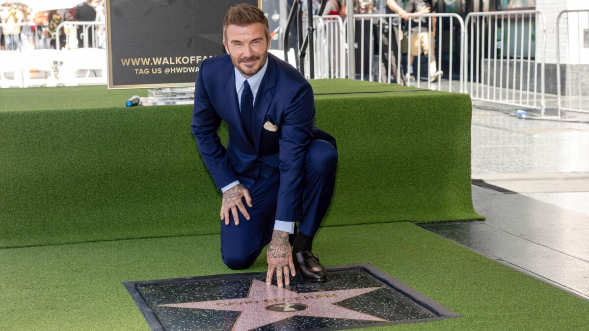 Consagração de David Beckham em Hollywood entre emoção e ausência ...