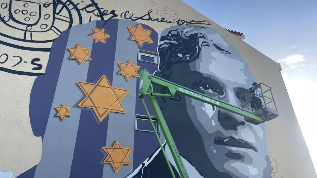 Mural gigante para diplomata que salvou milhares de judeus - JN