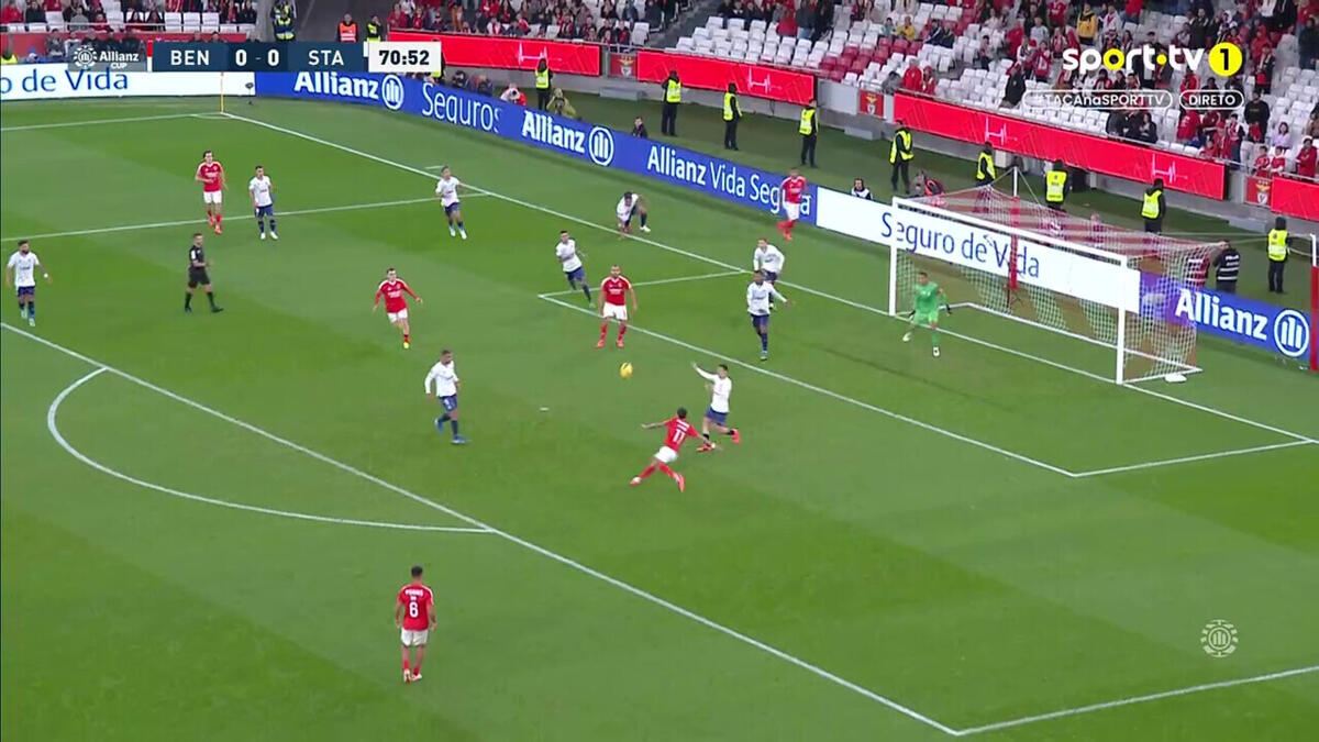 De primeira, à meia volta: veja o golaço de Di María no Benfica-Santa ...