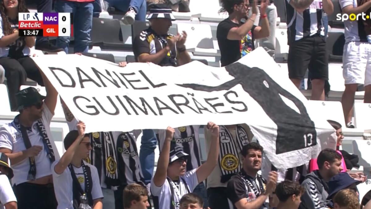 Daniel Guimarães recordado pelos adeptos do Nacional frente ao Gil ...