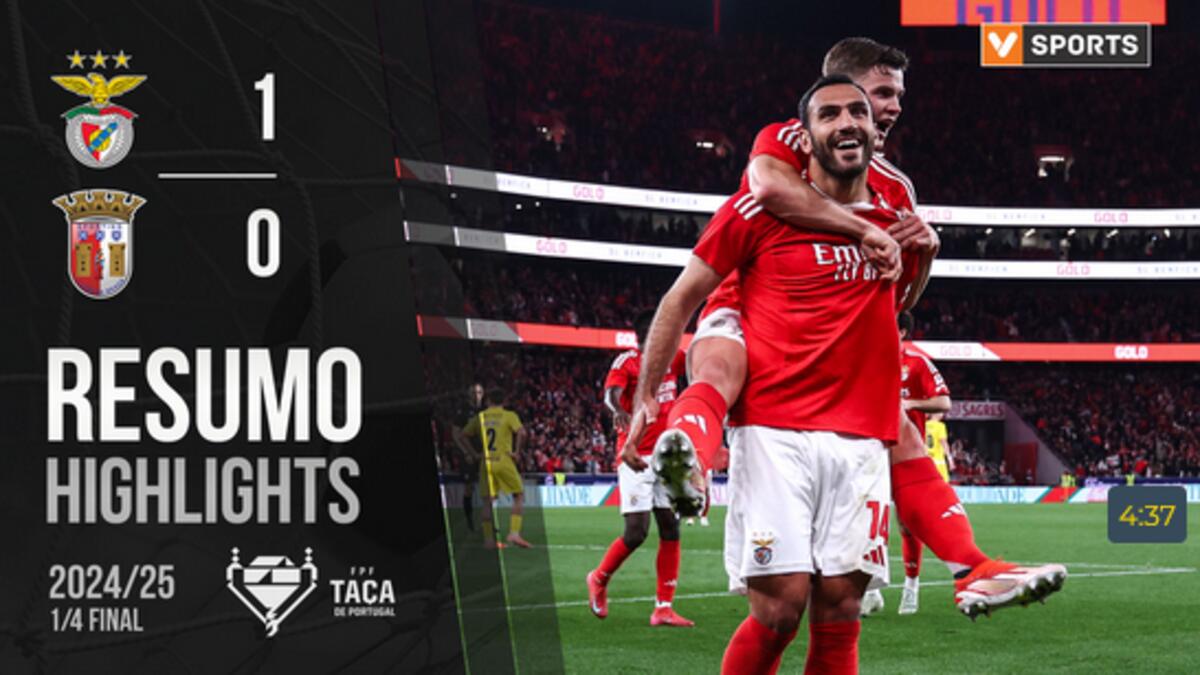 Benfica-Braga resolvido à bomba. Veja o resumo - O Jogo